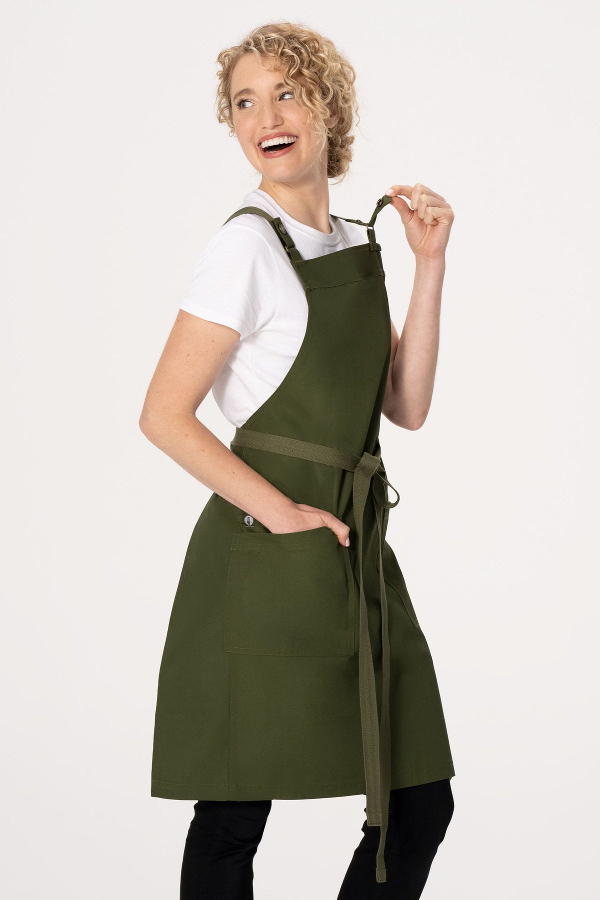 Lockharte洛克哈特連身吊帶圍裙[背交叉] Bib Canvas Apron Bundle | 雪沃 Chef Works Taiwan